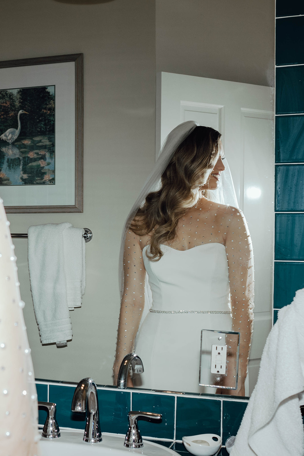 Valentine’s Day Wedding in Charleston Harbor-Heidi Bee Photo