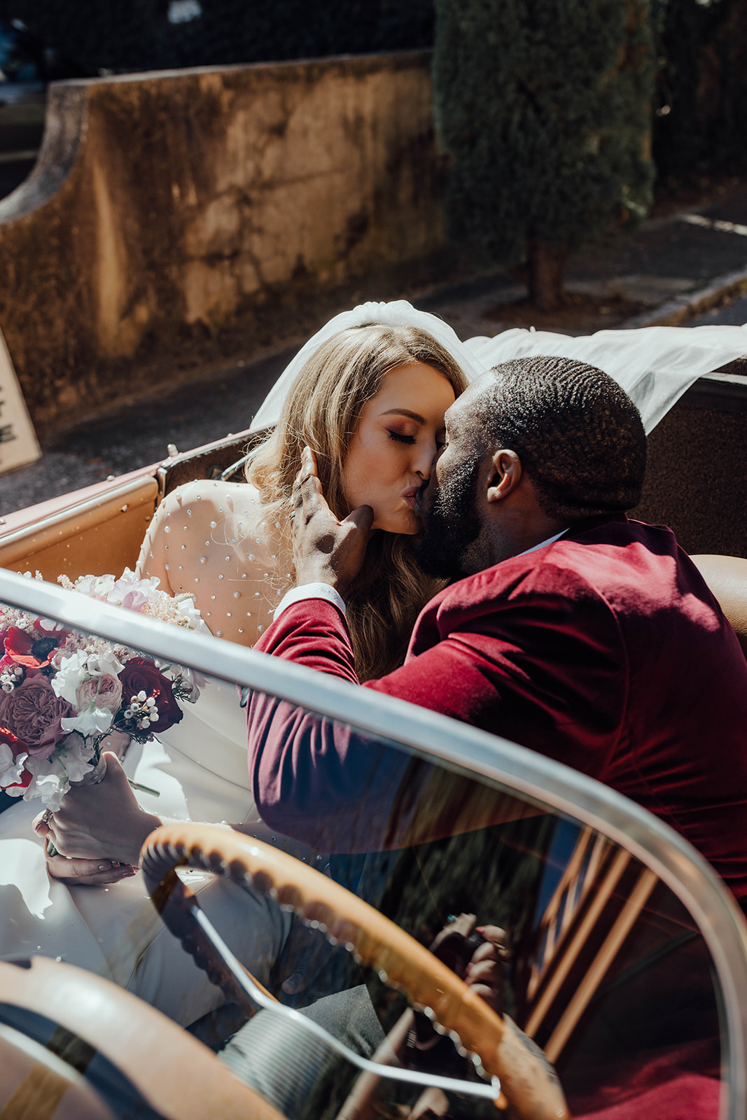 Valentine’s Day Wedding in Charleston Harbor-Heidi Bee Photo