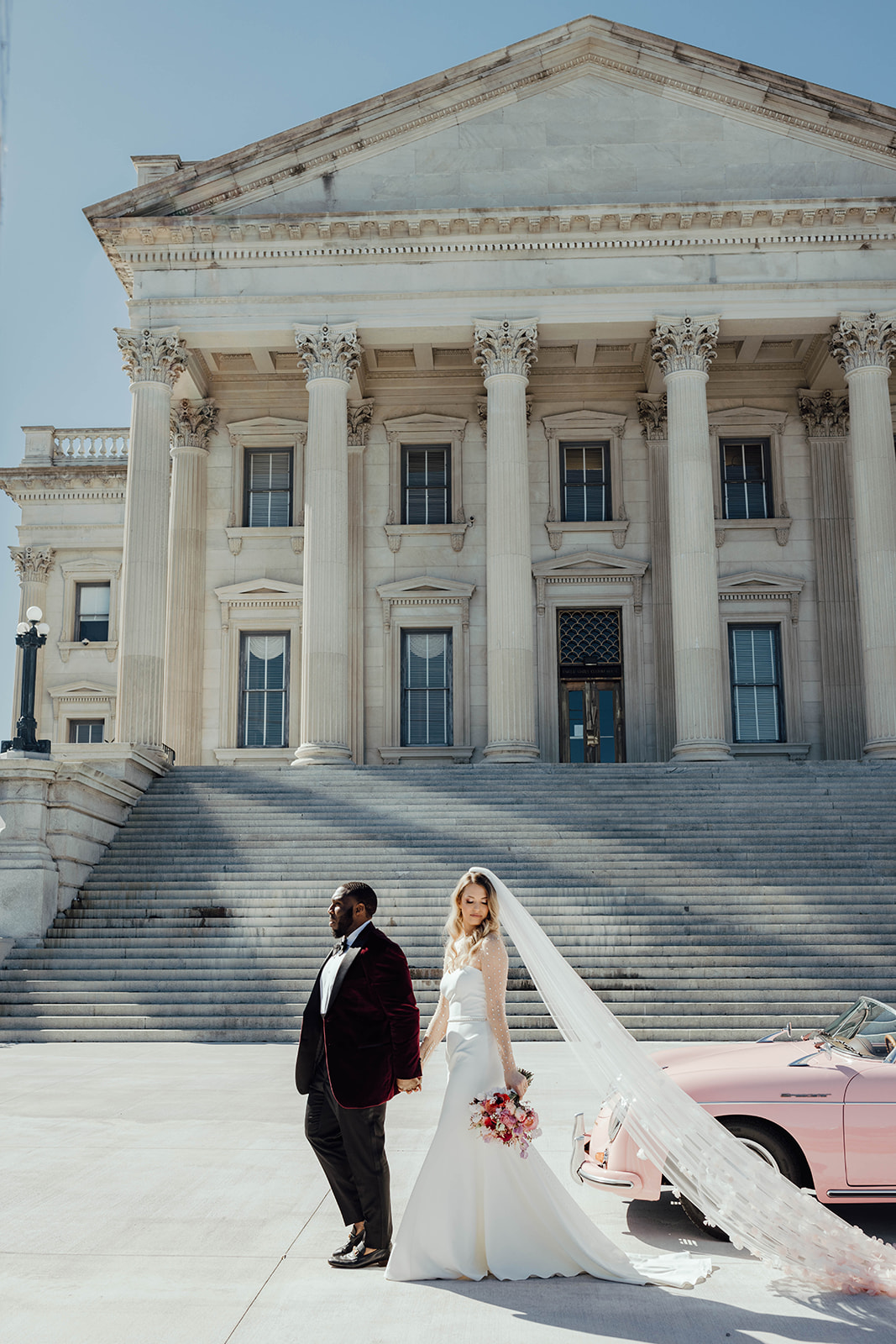 Valentine’s Day Wedding in Charleston Harbor-Heidi Bee Photo
